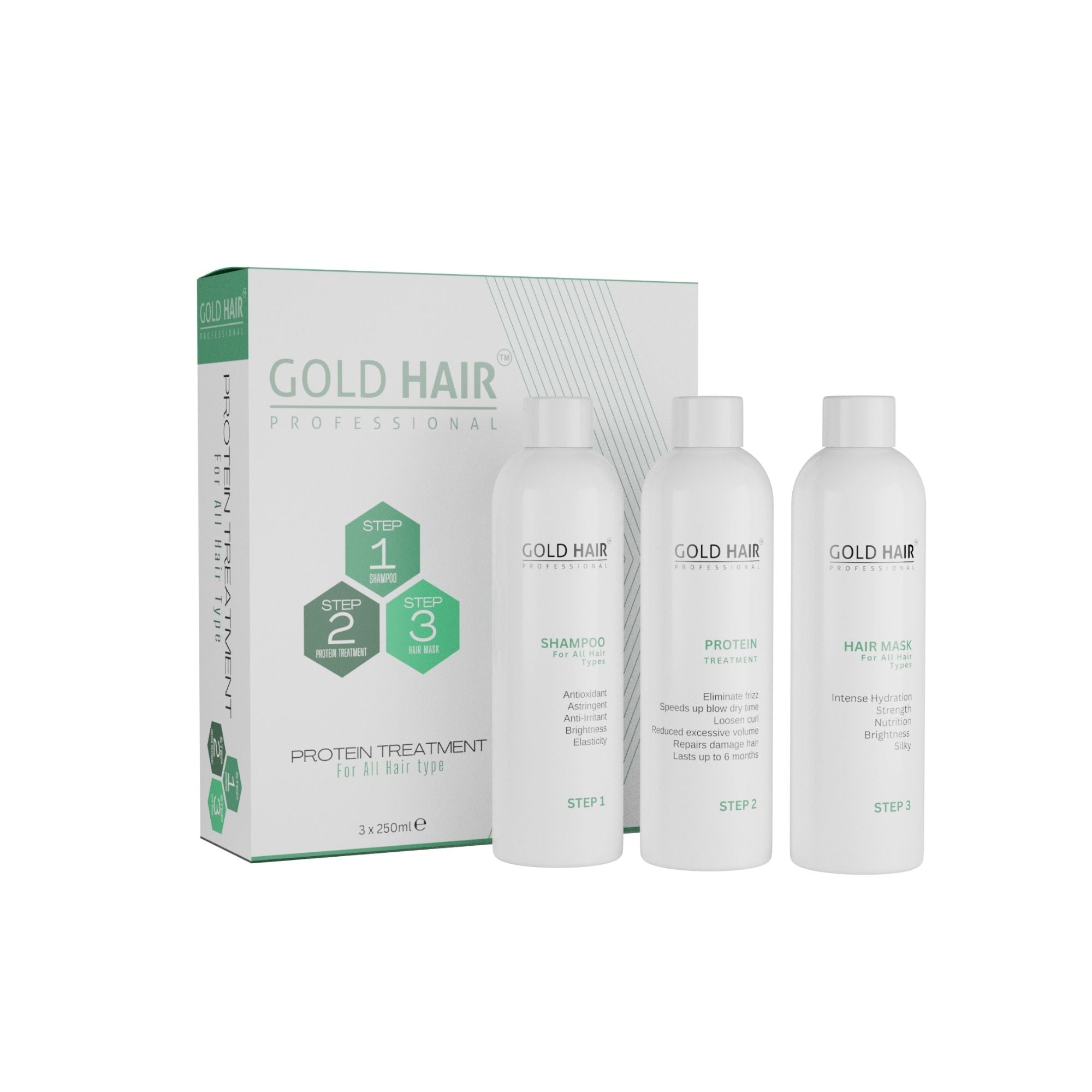 Gold Hair Protein Treatment For All Hair Types – Kenaan International